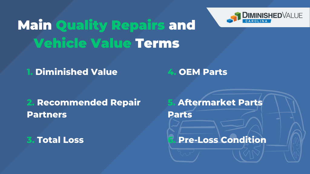 Quality Repairs and Vehicle Value Terms to Know - DVC